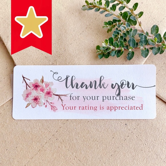 Office | Thank You Labels Stickers 10ct | Poshmark